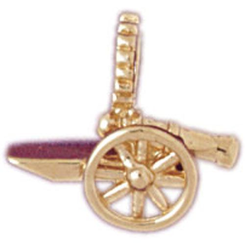 Artillery Charm Pendant 14k Gold — JewelsBerry